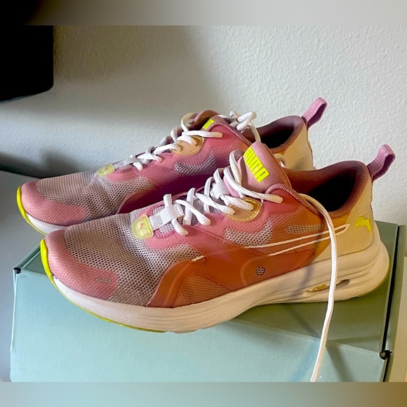 Puma | Shoes | Puma Hybrid Sneaker 8 Pink Neon Yellow Running | Poshmark